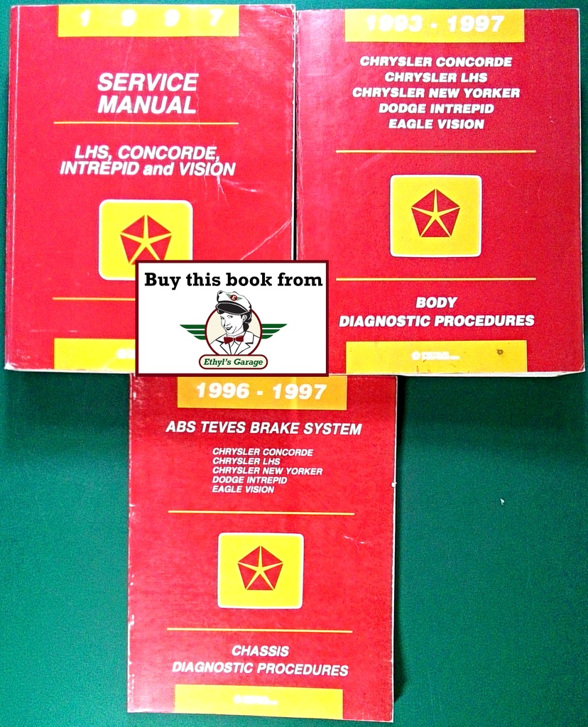 1997 Chrysler/Dodge/Eagle LHS Concorde Intrepid Vision Service Manual